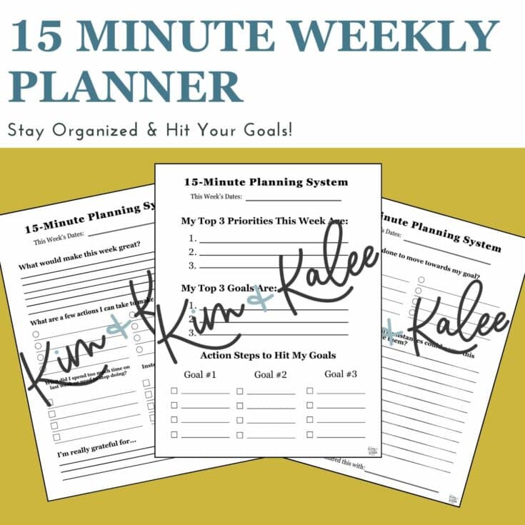 Quick & Easy Sunday Night Planning System for Success