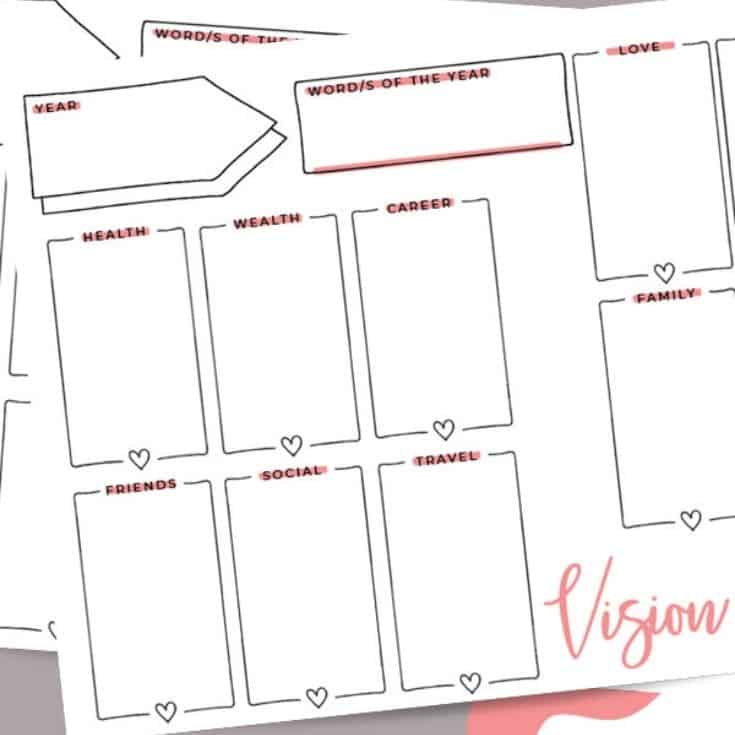 How to Make Your Vision Board Template (Free Worksheet)