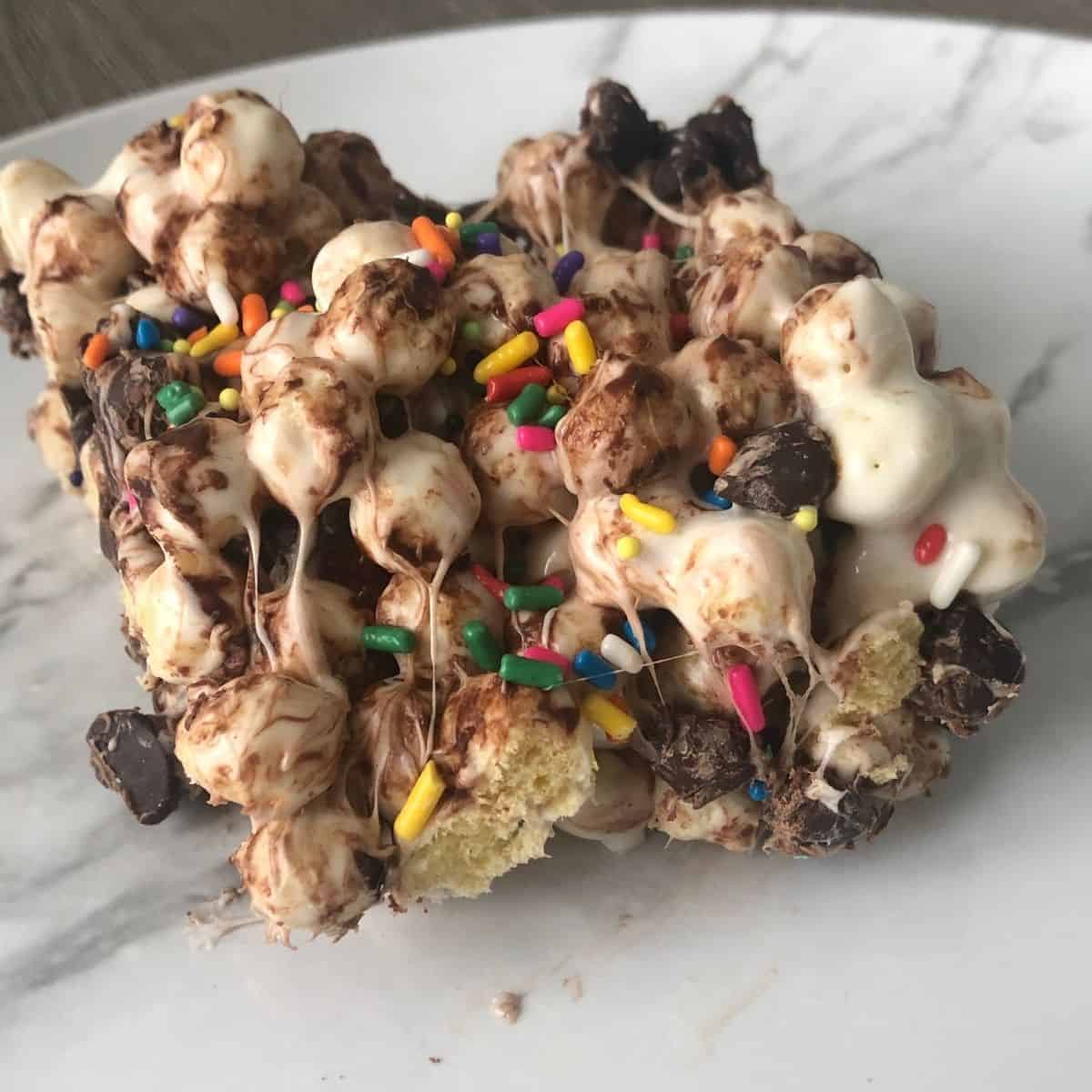 Super Easy Kix Cereal Marshmallow Treats (No Bake)