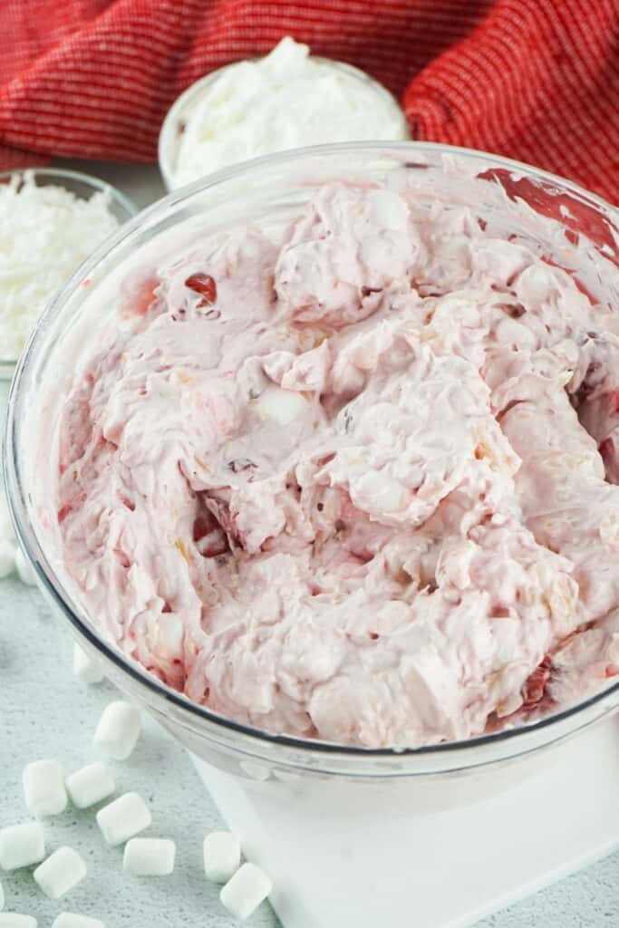 Grandma's No Bake Cherry Fluff Salad Recipe (Cherry Dump Salad)