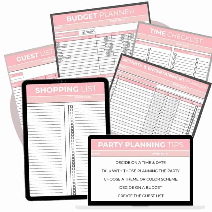 The Ultimate Printable Party Planner with Digital Templates