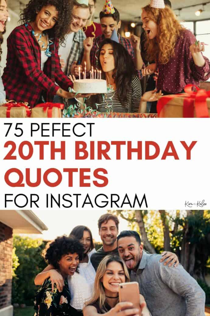 75 Perfect 20th Birthday Quotes for Instagram